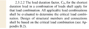 Load Duration Factor in Wood Design - Hansen Buildings