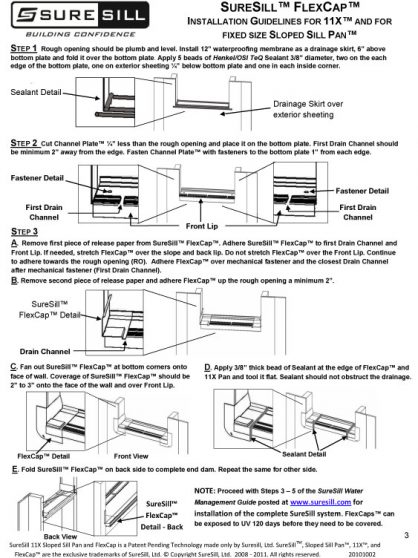SureSill Sloped Sill Pans Archives - Hansen Buildings