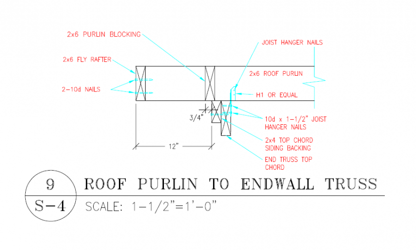 Post Frame Purlin Blocking - Hansen Buildings