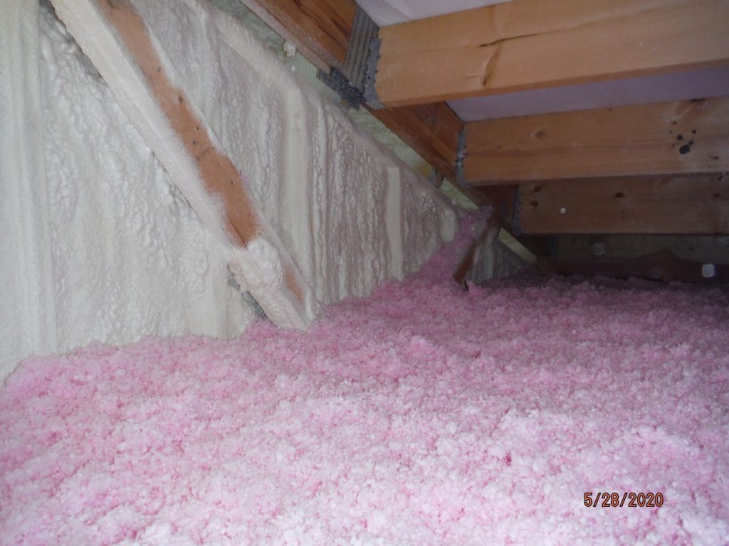 Blown-In Fiberglass Attic Insulation - Hansen Buildings