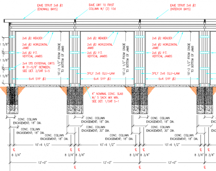 Residential Building, I-Joist Purlins, and Post Proximity - Hansen ...