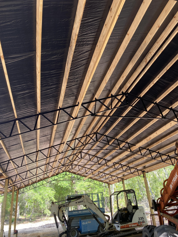 Insulating an Apartment in a Steel Truss Pole Barn - Hansen Buildings