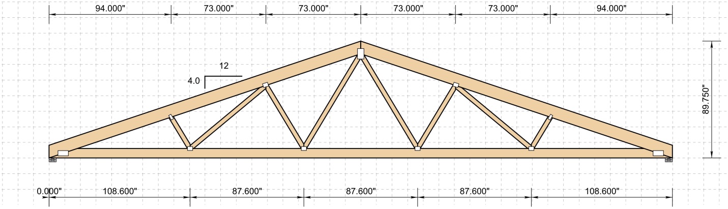 Standard Roof Truss Design Design Ideas