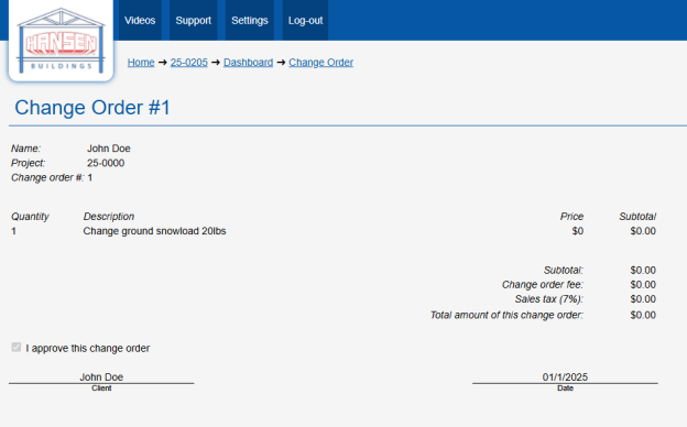 Change Orders in Contracts - Hansen Buildings