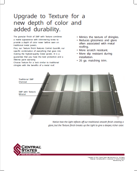 Textured Metal, also called Crinkle Coat - Hansen Buildings