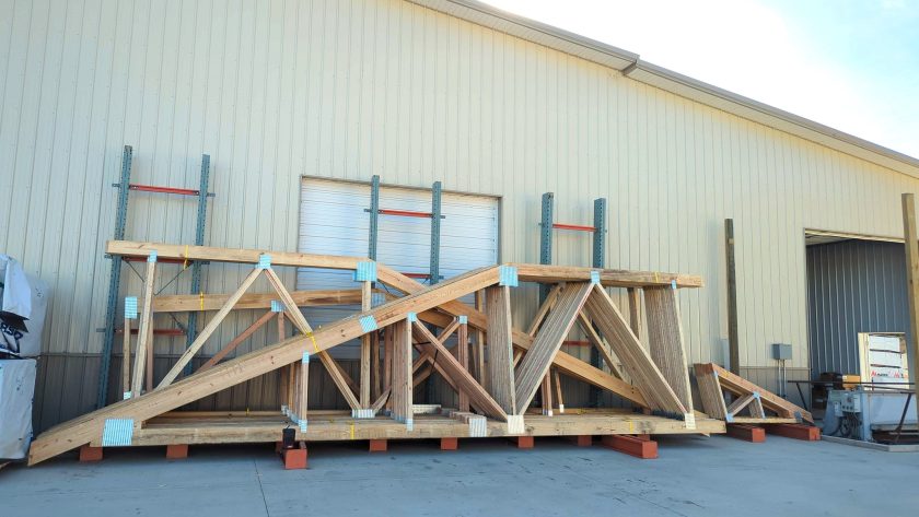 Single Truss System: Purlins Laid Flat