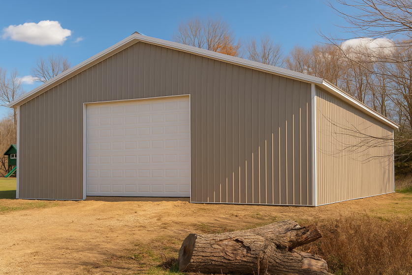 42x60x14 Pole Barn Kit - Hansen Buildings