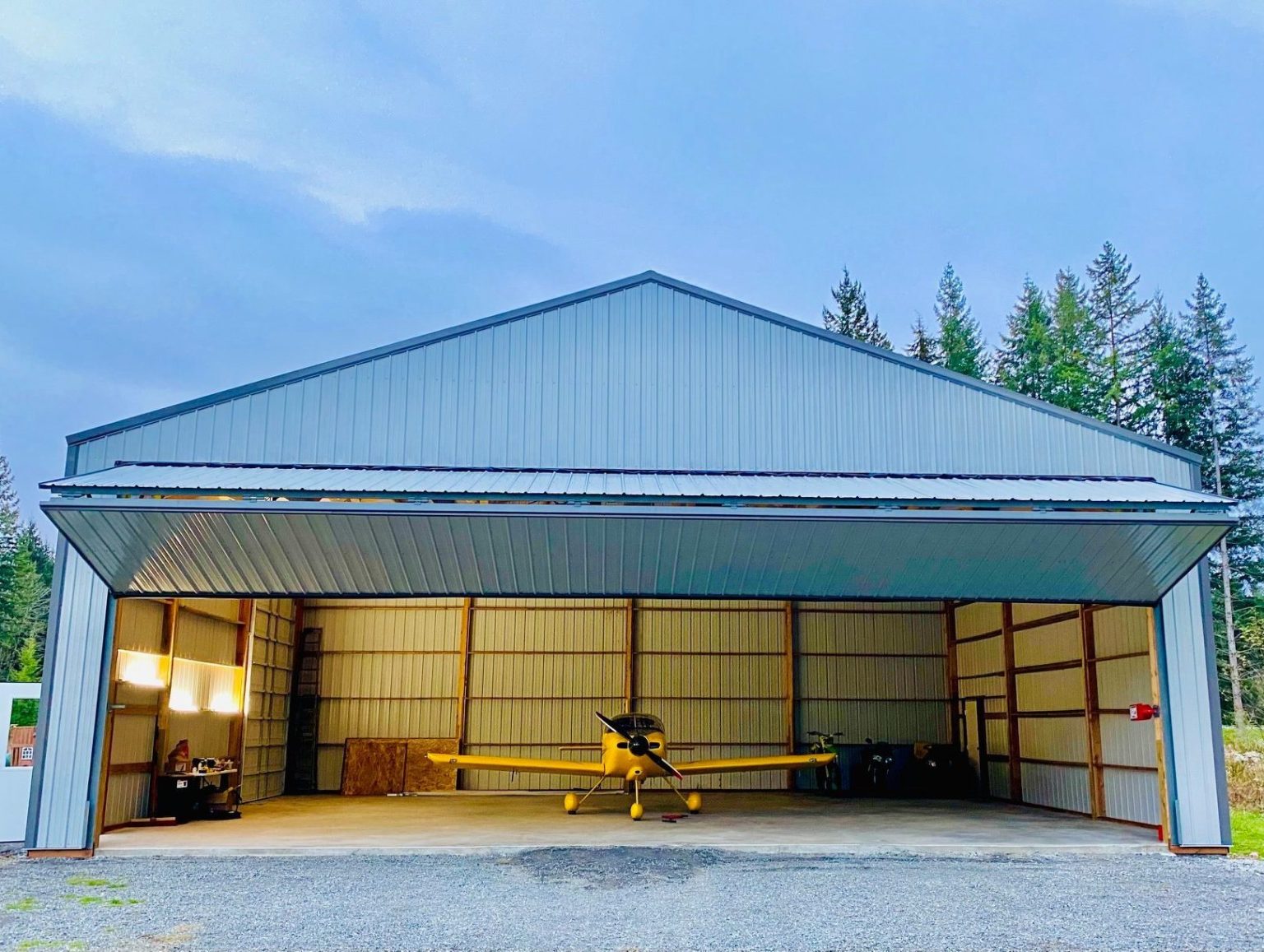 50x39x17.5 Airplane Hangar Kit - Hansen Buildings